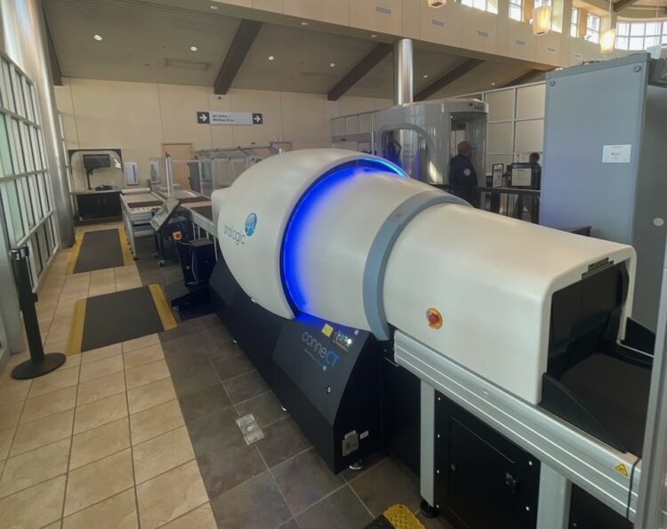 Computed tomography scanner installed in North Carolina airport