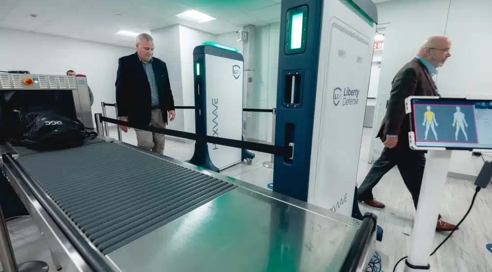 Walkthrough screening system to enhance security airport